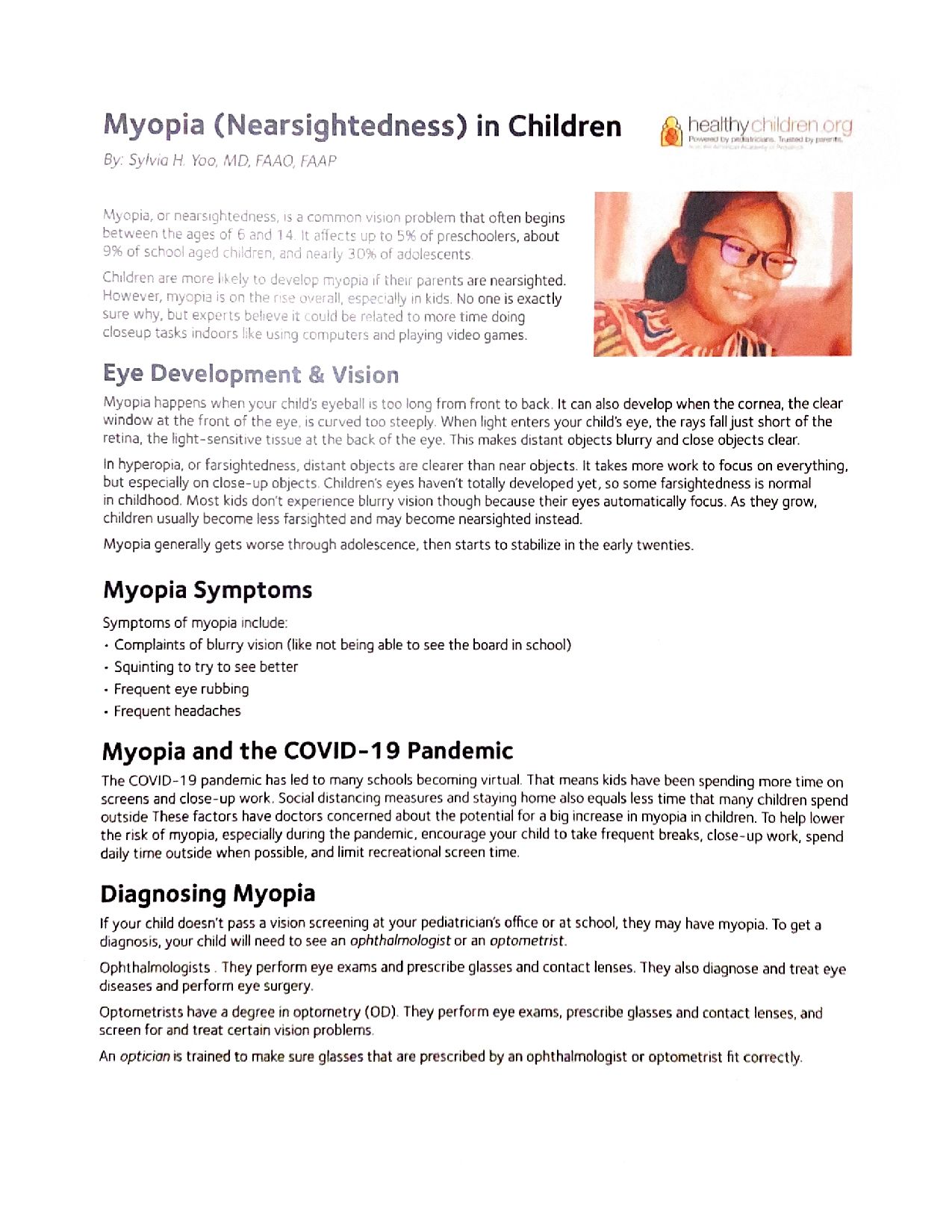 Myopia Management Opto Theme 2