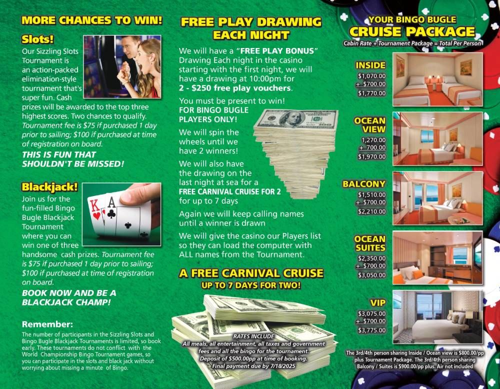 Florida Edition Bingo Cruises | The Bingo Bugle Florida Edition Bingo Cruises | The Bingo Bugle